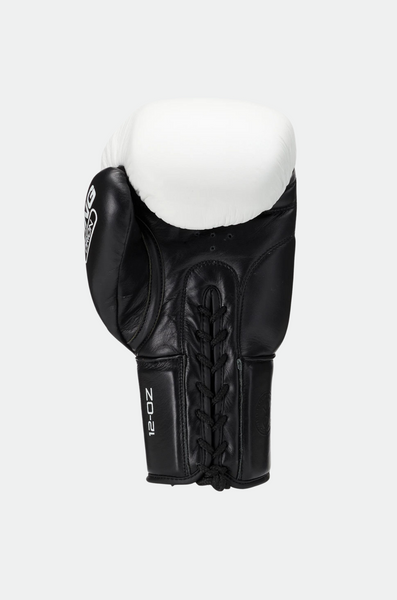 Orion Lace Up Boxing Gloves-Black/White – STING USA