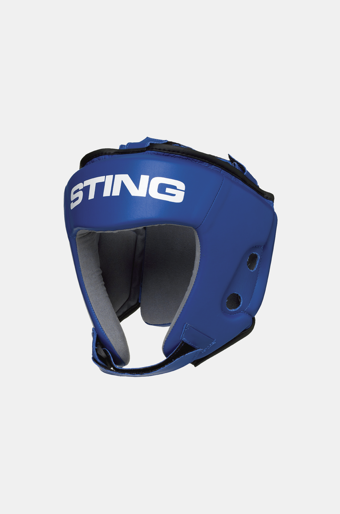 Blue USA Boxing Approved Open Face Head Guard – STING USA